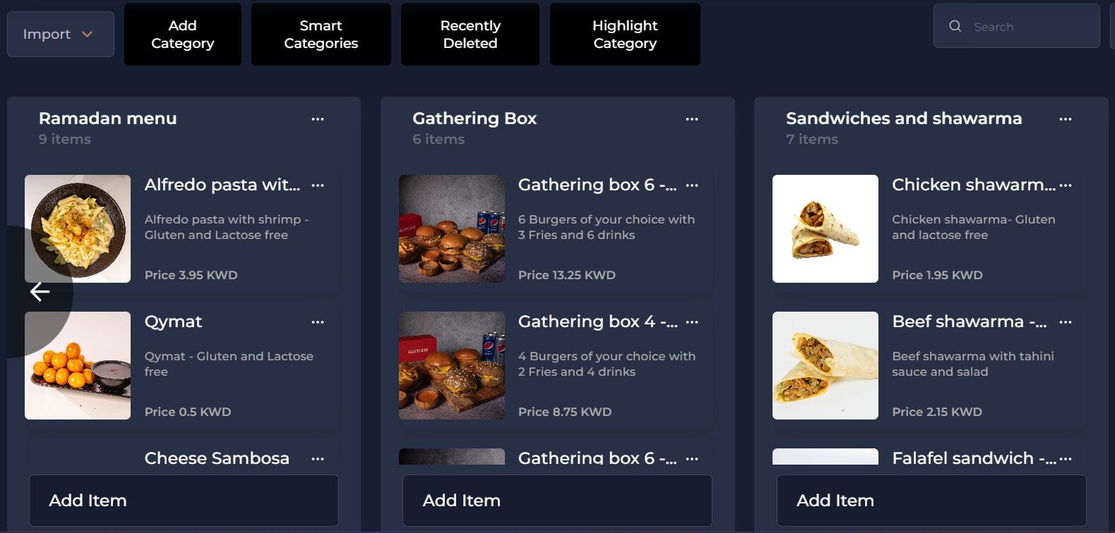 QR Code Restaurant Menu